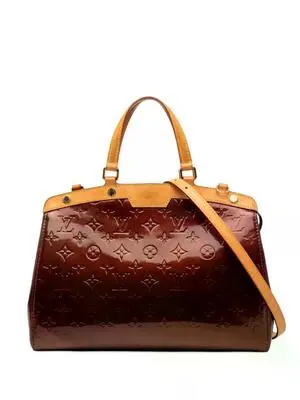 LOUIS VUITTON Monogram Vernis Brea Mm Satchel - Red