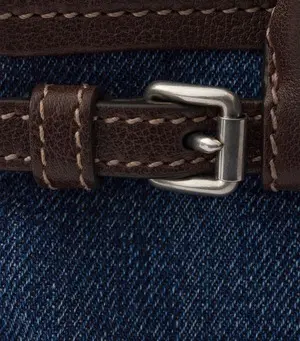 Prada Denim Bonnie Shoulder Bag - Blue