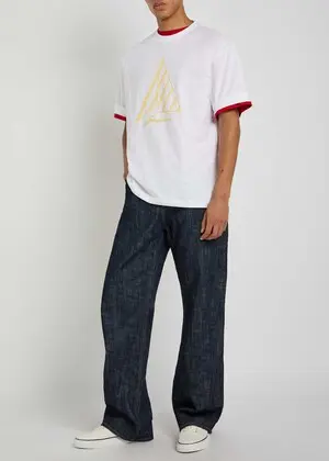 Jacquemus Le De-nimes Droit Wide-leg Jeans - Navy