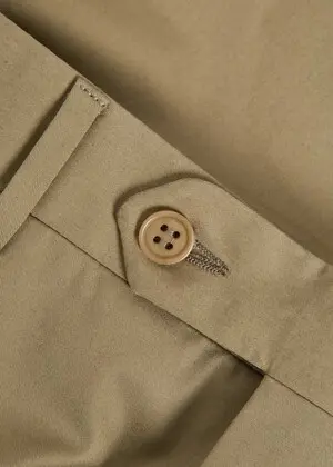 Canali Tapered-leg Stretch-cotton Poplin Trousers