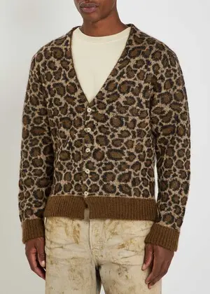 SECOND / LAYER Chevy Intarsia Mohair-blend Cardigan