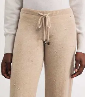 WILLIAM SHARP Cashmere Crystal-embellished Sweatpants