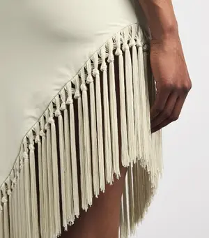 TALLER MARMO Fringed Yacare Mini Dress