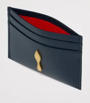 CHRISTIAN LOUBOUTIN Bettina Leather Card Holder - Navy