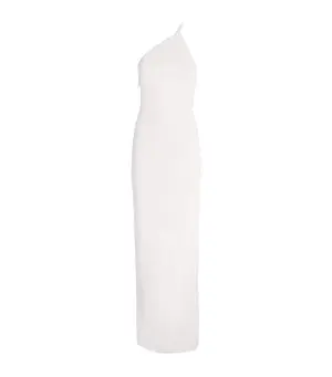 Solace London Crepe Alexandra Maxi Dress - Ivory