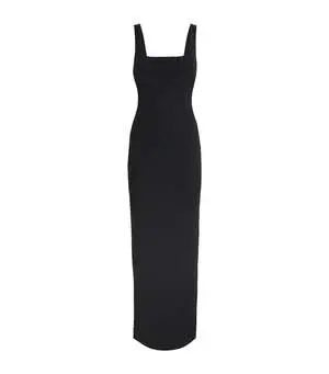 Solace London Anelia Maxi Dress In Crepe - Black