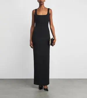 Solace London Anelia Crepe Maxi Dress - Black