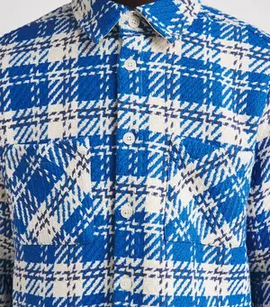 WAX LONDON Cotton Check Whiting Overshirt