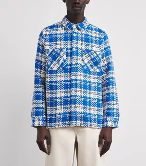 WAX LONDON Cotton Check Whiting Overshirt