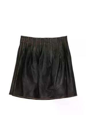 SHUSHU/TONG Leather Mini Skirt