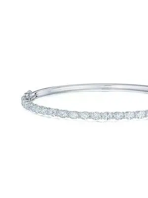 Kwiat 18kt White Gold Oval Diamond Bangle