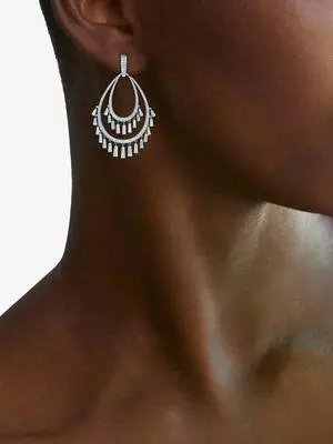 Kwiat 18kt White Gold Diamond Earrings - Silver