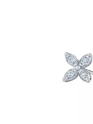 Kwiat 18kt White Gold Sunburst Diamond Earrings
