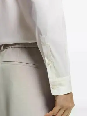 BOSS Regular-fit Stretch-fabric Shirt - Neutrals