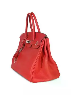 Hermès 2014 35 Birkin Tote Bag - Red