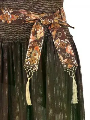 Zimmermann Aster Ruffled Asymmetric Midi Skirt