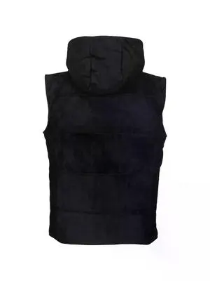 Al Duca D'aosta Quilted Suede Hooded Gilet