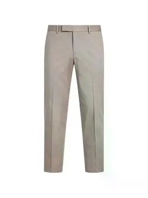 PT TORINO Tailored Trousers With Pressed Crease - Neutrals