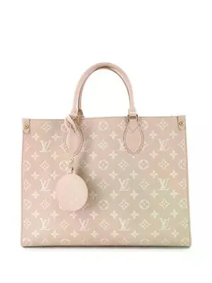 LOUIS VUITTON Monogram Empreinte Leather Mm Tote Bag - Neutrals
