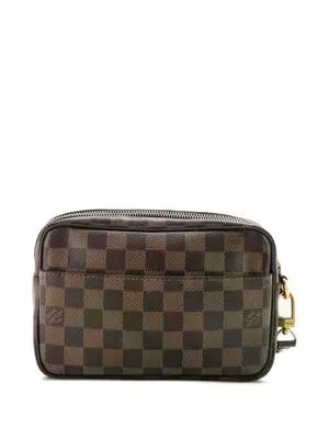 LOUIS VUITTON Pochette Macao Damier Clutch Bag - Brown