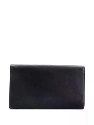 Saint Laurent Belle De Jour Leather Clutch Bag - Blue