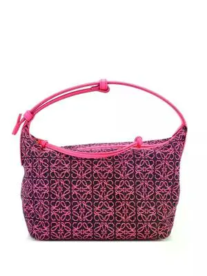Loewe Cubi Anagram Jacquard Small Hobo Bag - Pink