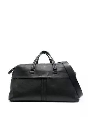 Orciani Micron Grained Leather Duffle Bag - Black