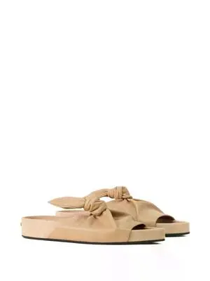 LANVIN Knot Detail Flat Sandals