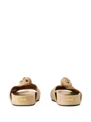 LANVIN Knot Detail Flat Sandals