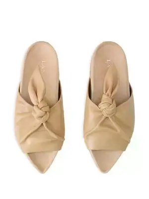 LANVIN Knot Detail Flat Sandals