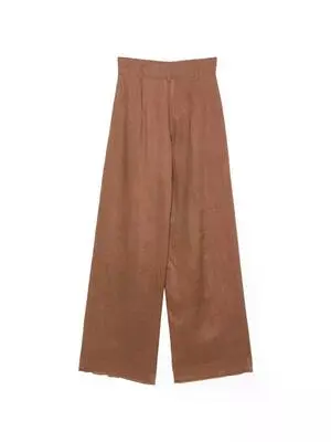 Max Mara Tmateria Pleated Linen Trousers