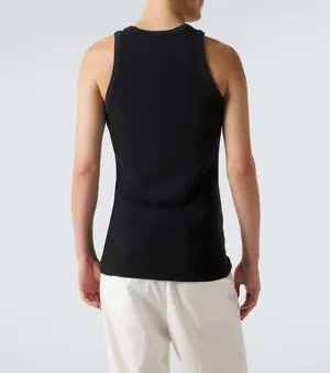 Auralee Ribbed-knit Cotton Tank Top
