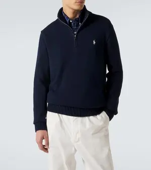 Polo Ralph Lauren Cotton Half-zip Sweater