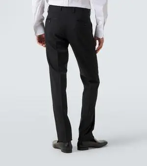 Dolce & Gabbana Wool And Silk-blend Tuxedo Pants
