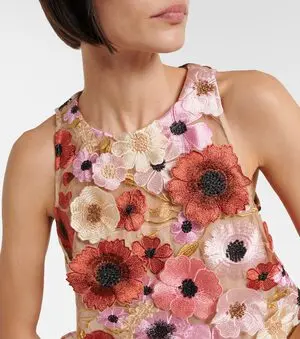 Dorothee Schumacher Blooming Meadow Silk-trimmed Top - Multicoloured