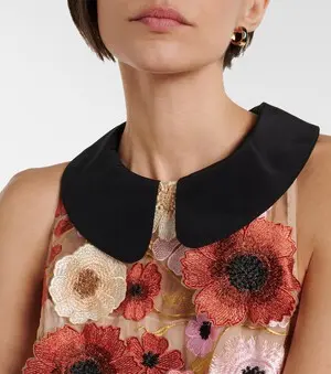 Dorothee Schumacher Blooming Meadow Silk-trimmed Top - Multicoloured