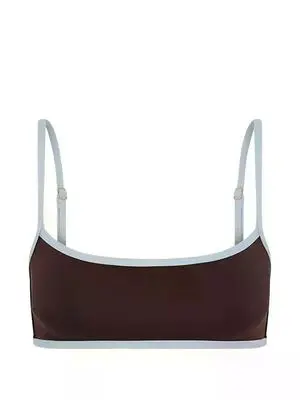 Myra Swim Desi Contrasting Bikini Top - Brown