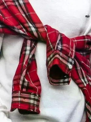 SAINT MXXXXXX Distressed Check-pattern Shirt
