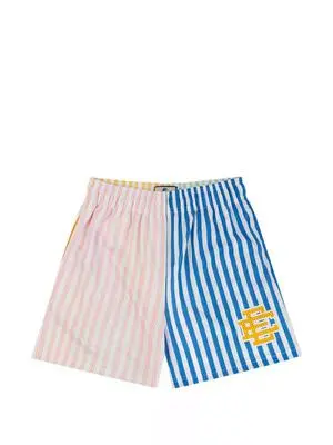 ERIC EMANUEL Basic Striped Mesh Shorts - Yellow
