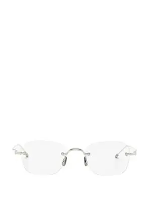 Thom Browne Rimless Square-frame Glasses - Silver