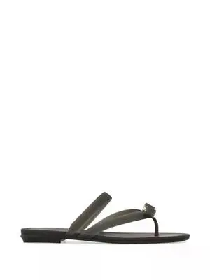 FERRAGAMO Vara Bow Thong Sandals - Black