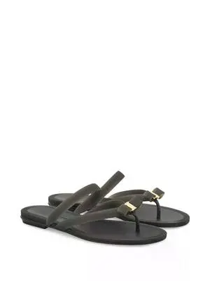 FERRAGAMO Vara Bow Jelly Thong Sandals - Black