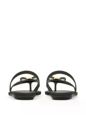 FERRAGAMO Vara Bow Jelly Thong Sandals - Black