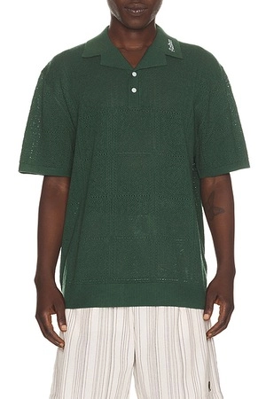 MALBON Resort Crochet Polo