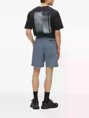 Karl Lagerfeld Tailored Crinkled Shorts