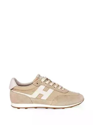 Hogan Paneled Lace-up Sneakers - Neutrals