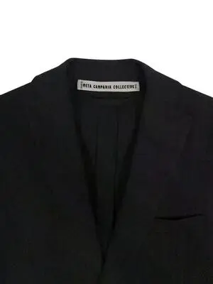 META CAMPANIA COLLECTIVE Linen Shawl Lapel Jacket
