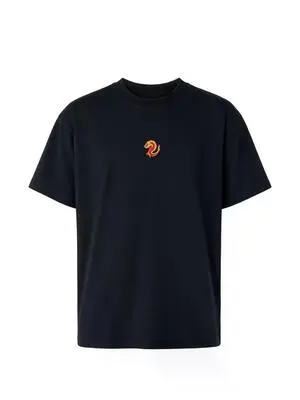 ALBERTO BRESCI Dragon Embroidered Cotton T-shirt