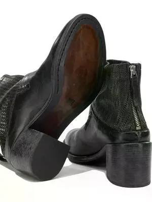 Moma Panelled Leather Ankle Boots