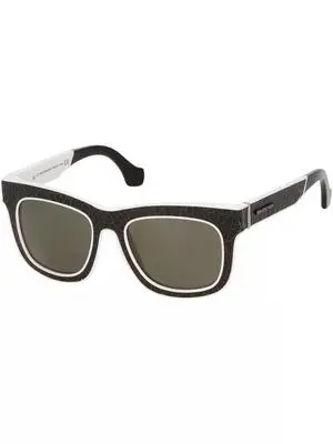 Balenciaga Rectangular Frame Sunglasses - Black